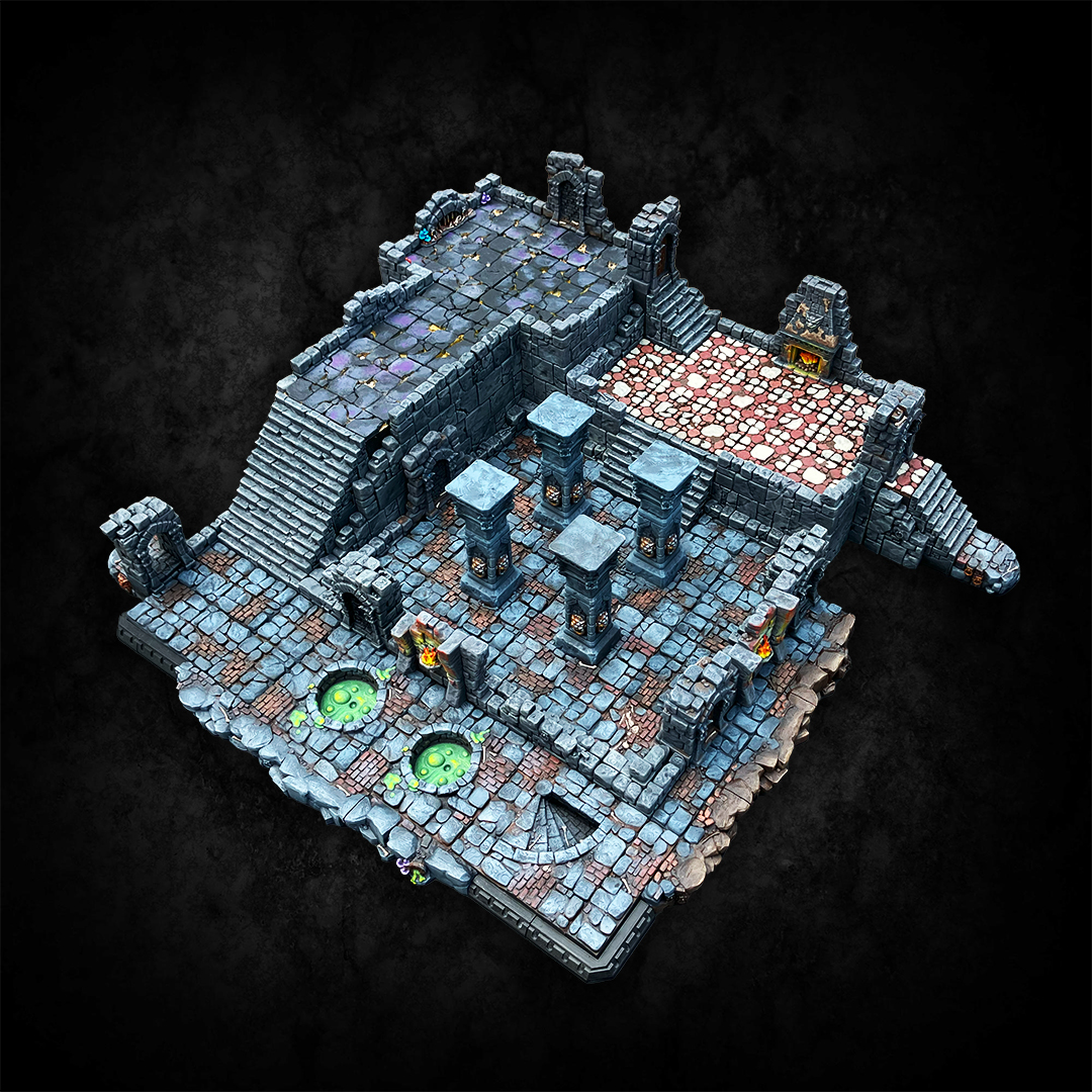 My first Dungeon Diorama Board setups - Diorama2Print